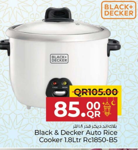 BLACK+DECKER Rice Cooker in LuLu Hypermarket Qatar - Doha | D4D Online