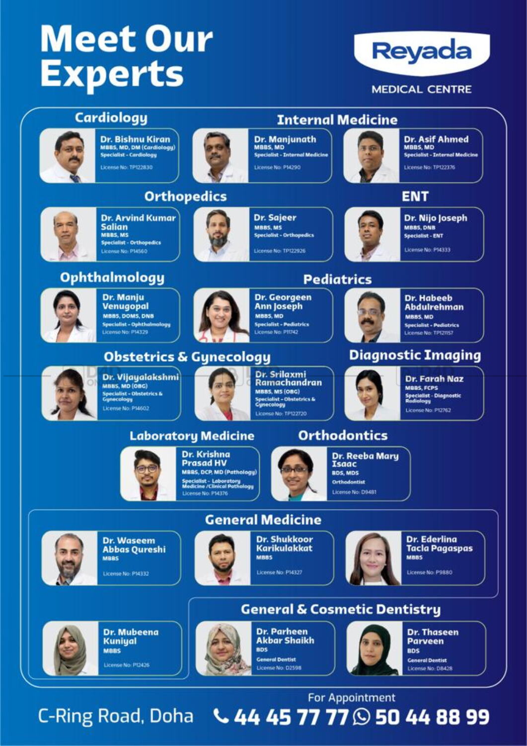 Reyada Medical Centre Preventive Health Checkup Package in Qatar - Doha ...