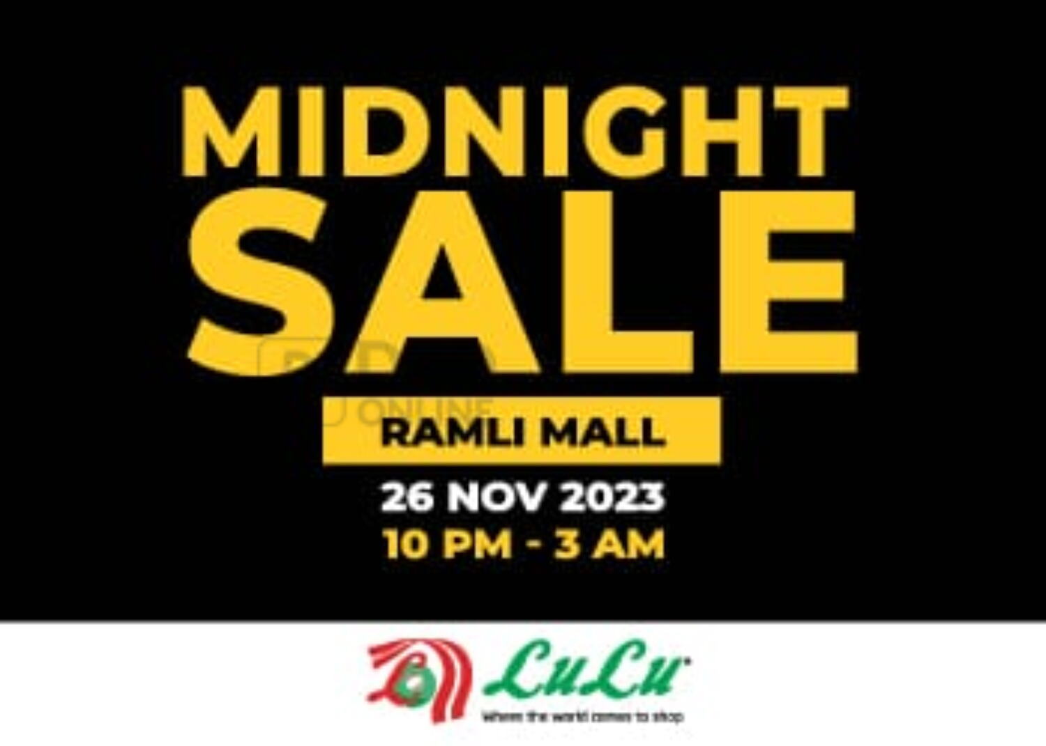 LuLu Hypermarket Midnight Sale @ Ramli Mall in Bahrain. Only On 26th ...