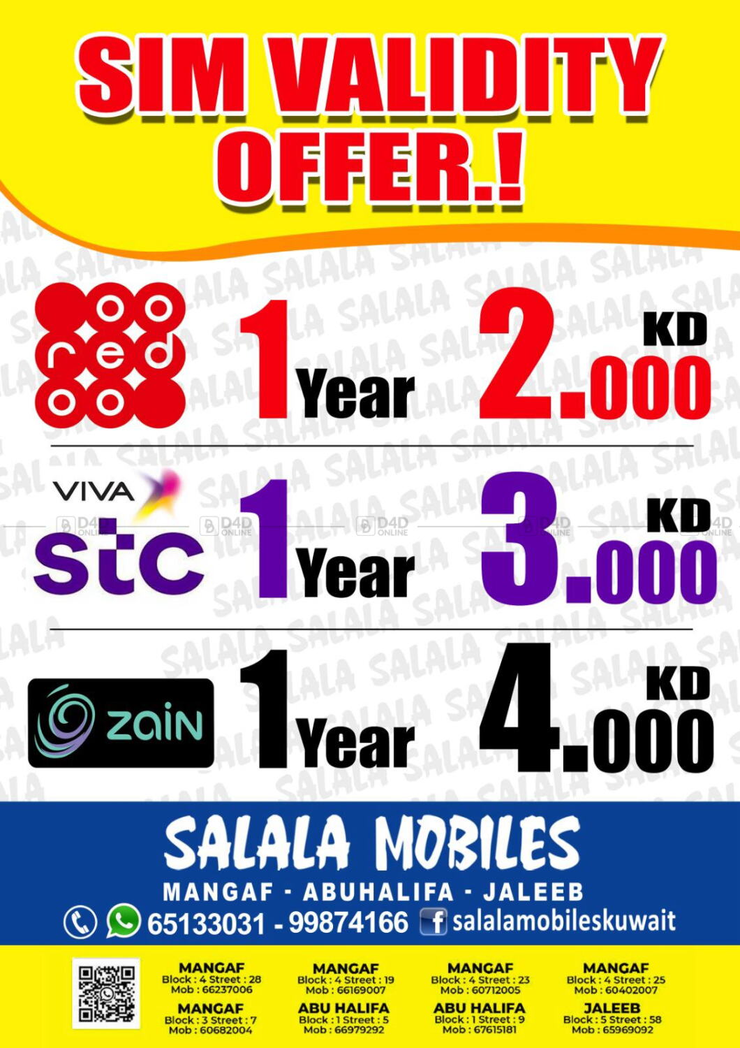 Salala Mobiles Special Offer in Kuwait - Kuwait City. Till 17th April