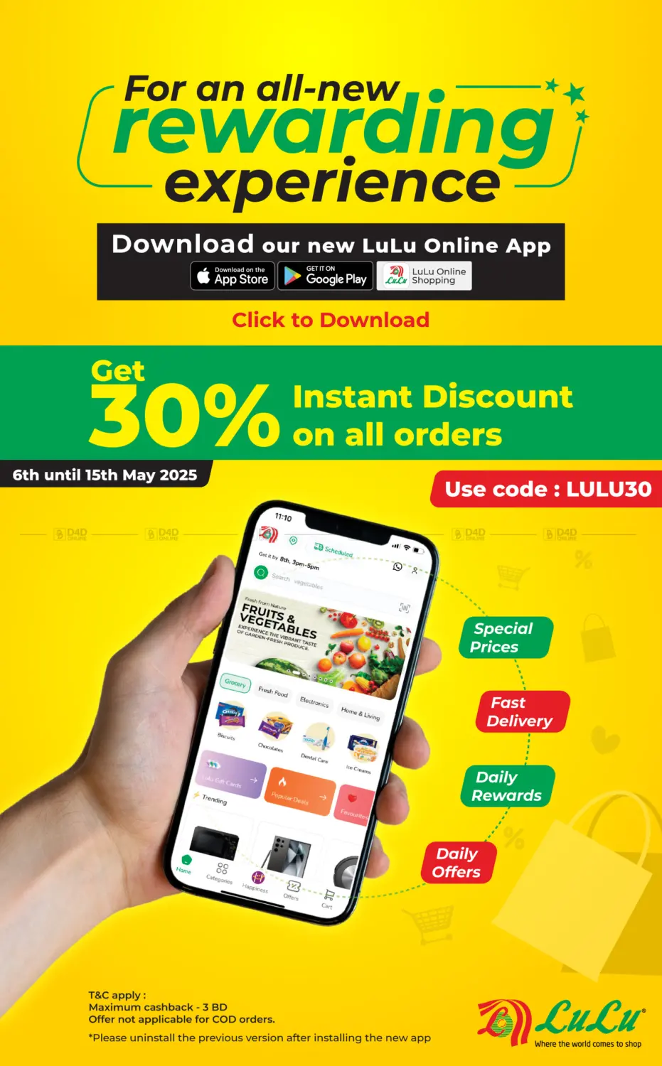 Get 30% Instant Discount On all Orders