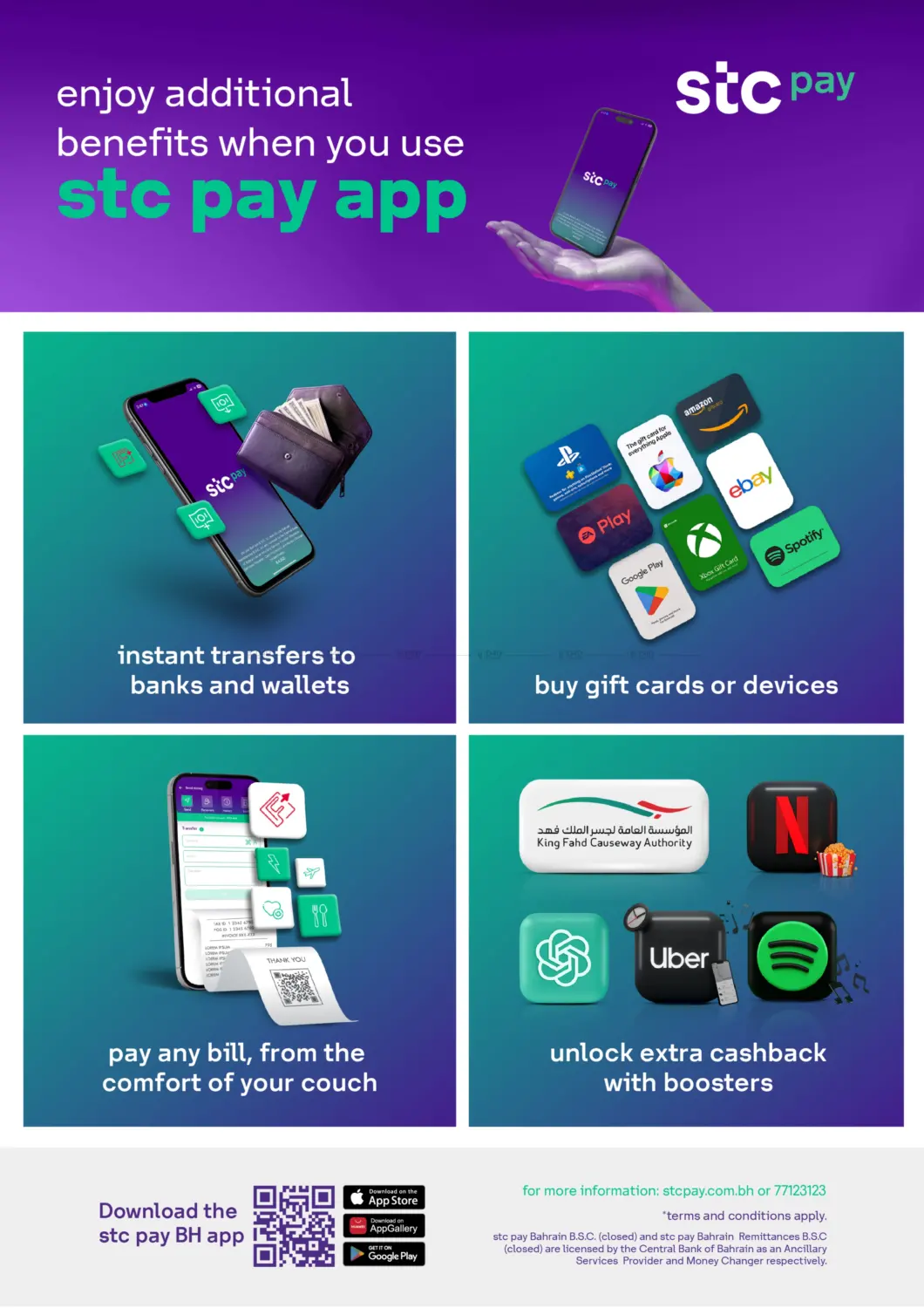 stc pay cards - unlimited cashback