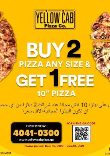 Qatar - Doha Yellow Cab Pizza offers in D4D Online